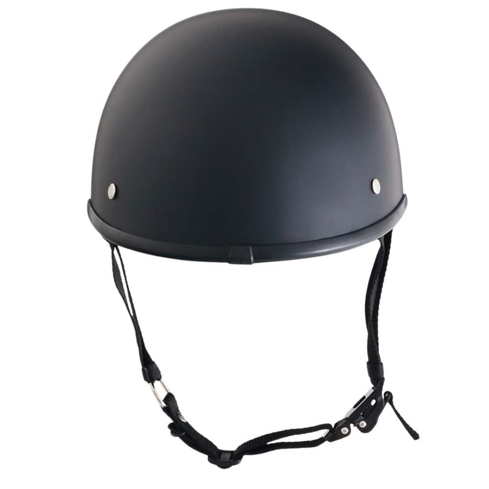 Smallest & Lightest DOT Reversible Helmet Curved Style - Matte Black