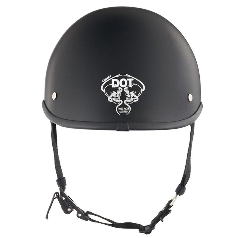 Smallest & Lightest DOT Polo Helmet- Matte Black